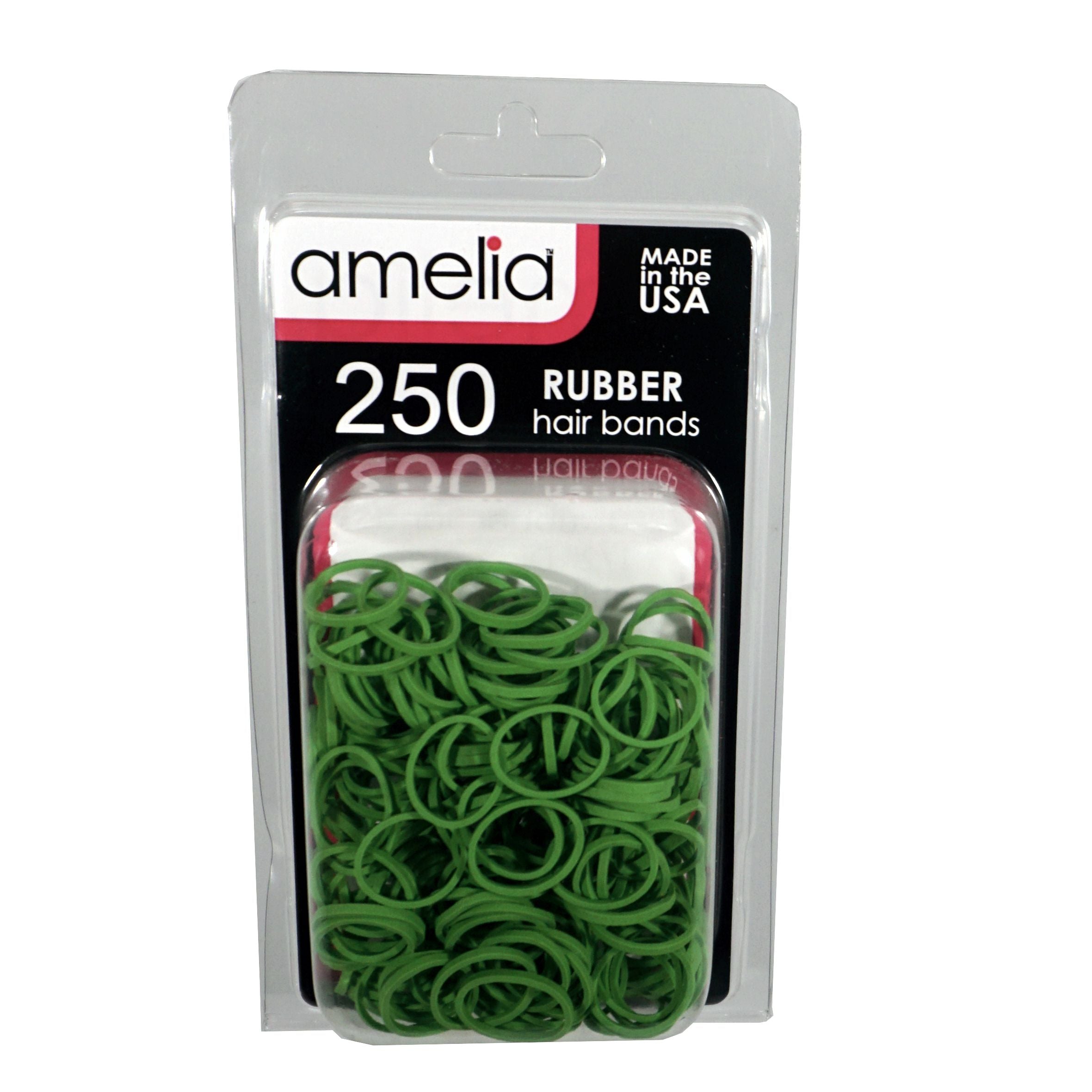 250, Lime, Standard Size, Rubber Bands for Pony Tails and Braids - 12 ...