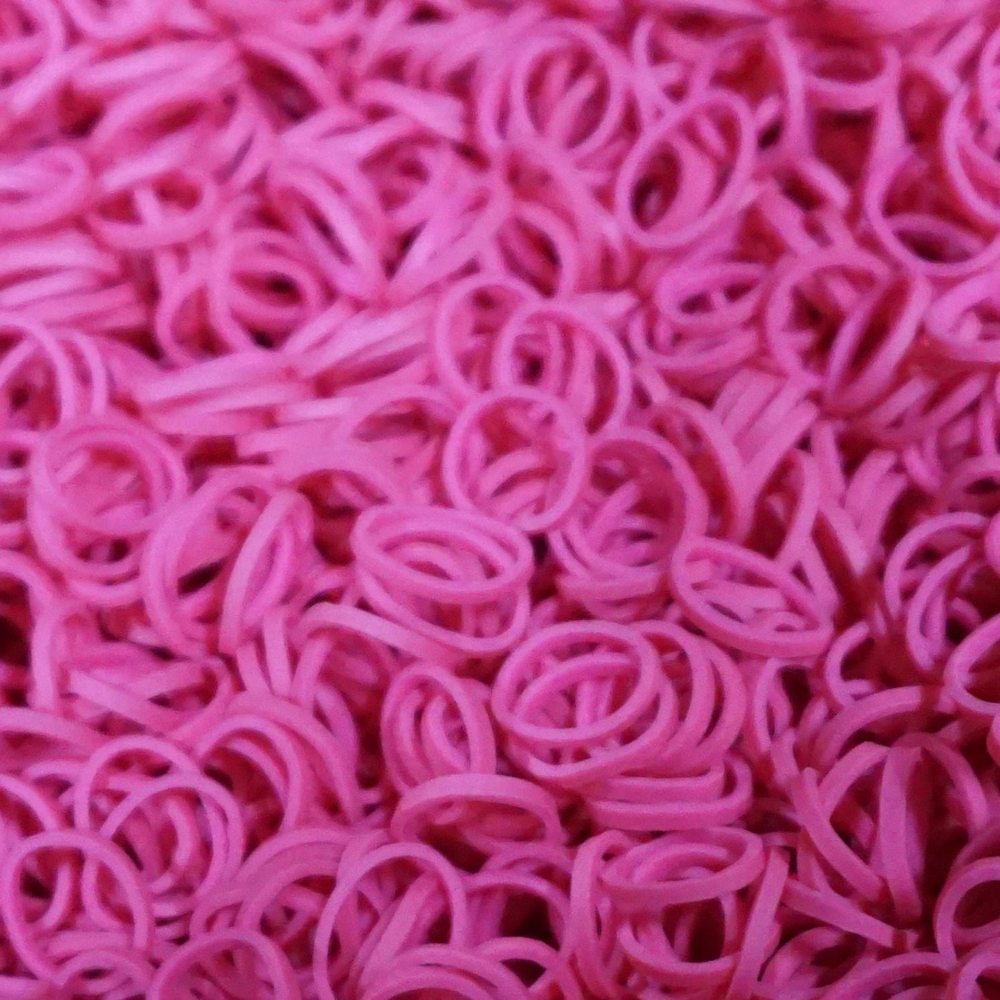 250, Pink, Standard Size, Rubber Bands for Pony Tails and Braids - 12 ...